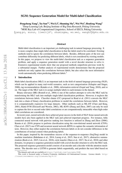 sgm sequence generation model for multi label classification deepai
