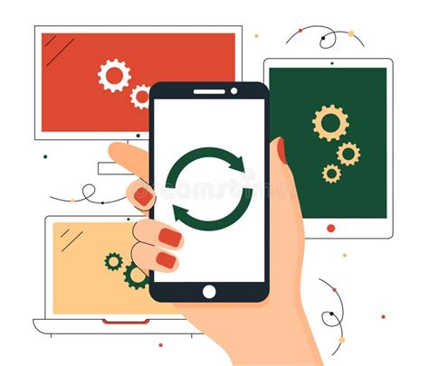 All Device Synchronization Stock Vector Illustration Of Metaphor 276162861