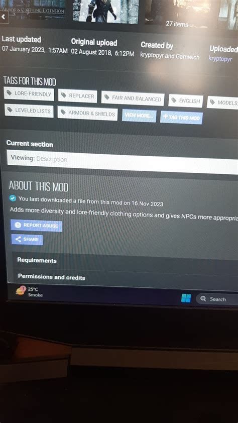 Reinstalled Skyrim And Started Downloading Mods When I Came Across This