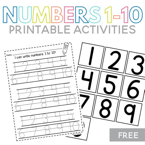 Printable Numbers 1 10 Sarah Chesworth