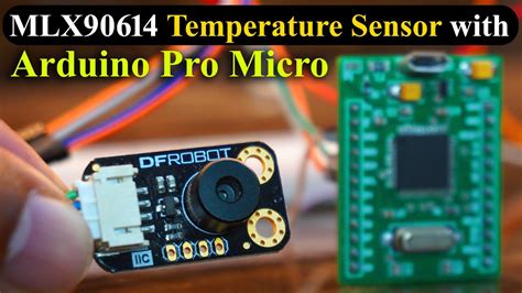 arduino pro micro and mlx90614 non contact infrared temperature sensor