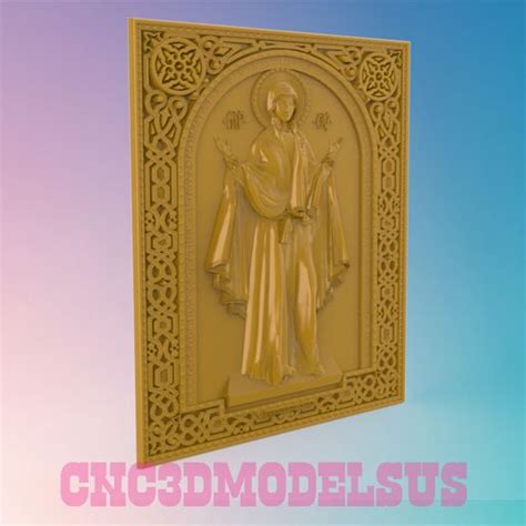 📁 The Virgin Mary 3d Model Stl File For Cnc Router Laser And 3d Printer