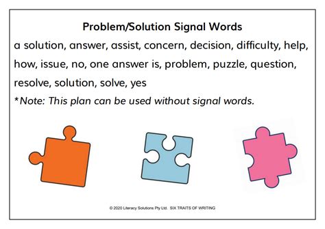 Top Level Structures Signal Words Literacy Solutions