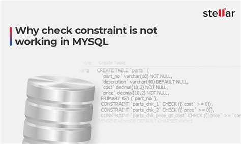 Why CHECK Constraint is not Working in MySQL?