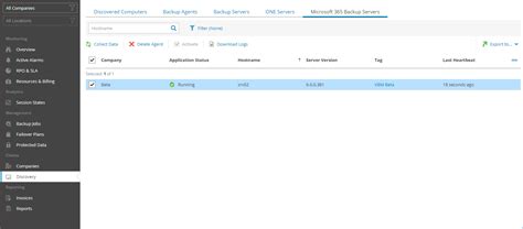 Viewing And Exporting Veeam Backup For Microsoft 365 Server Details