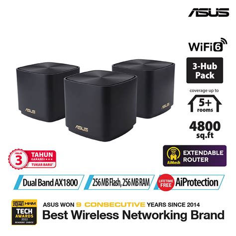 Jual Asus Zenwifi Mini Xd4s Ax1800 Whole Home 3 Pack Wifi 6 Mesh Router Shopee Indonesia