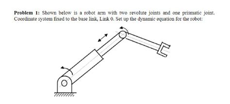 Solved Problem Shown Below Is A Robot Arm With Two Chegg