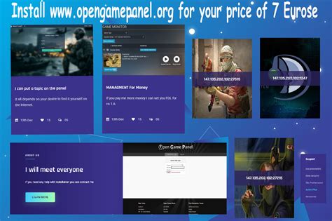 I Will Install Open Game Panel For 5 SEOClerks