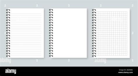 Realistic Notebook Mock Up For Your Image Vector Illustration Stock Vector Image Art Alamy
