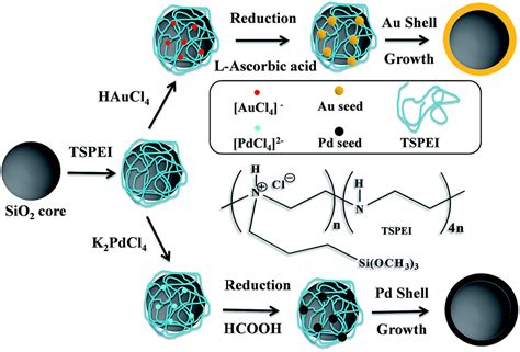 Synthesis Of Gold And Palladium Nanoshells By In Situ Generation Of Seeds On Silica Nanoparticle
