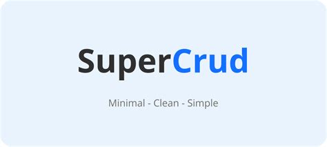 Supercrud Laravel React Blog Cms Crud Builder Codemarket