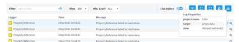 Troubleshooting A Property Reference Log Error Ignition Inductive