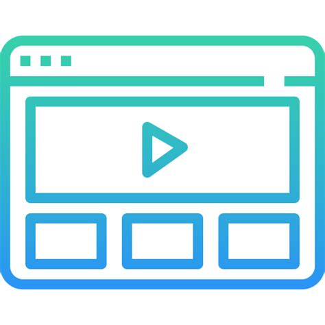 Media Winnievizence Outline Gradient Icon