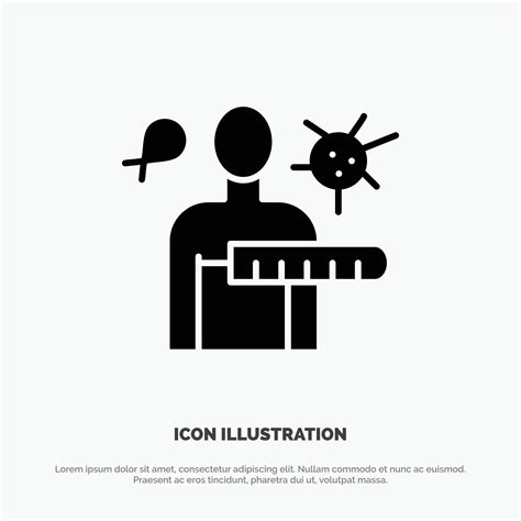 Virus Disease Health Check Stages Solid Black Glyph Icon 13172784