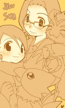 Takenouchi Sora Kido Jou Piyomon And Gomamon Digimon And 1 More Drawn By Kurot Danbooru