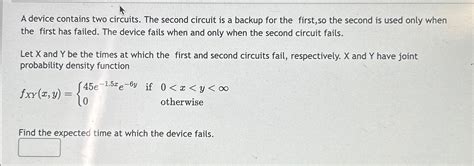 solved a device contains two circuits the second circuit is