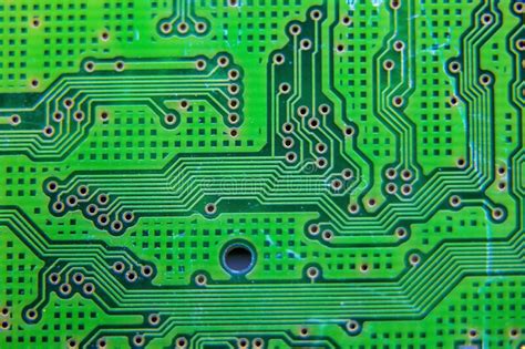Electronic Circuit Board Pattern Stock Image Image Of Green Computer