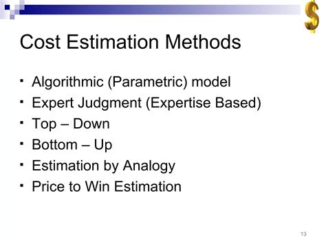 Software Cost Estimation Ppt