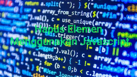 Cara Menghapus Elemen Elemen Html Dengan Javascript Asdar Id