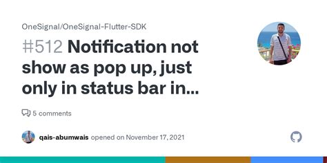 Notification Not Show As Pop Up Just Only In Status Bar In Android · Issue 512 · Onesignal