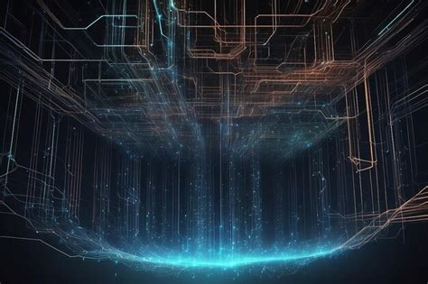 premium photo blue hues of connectivity exploring dynamic networks
