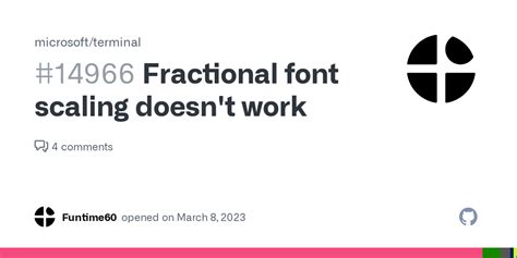 Fractional Font Scaling Doesnt Work · Issue 14966 · Microsoft