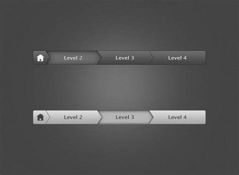 8 Free Breadcrumbs Design PSD DesignersLib Com