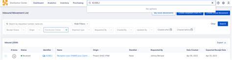 Global Search Of Movements By Name General OpenBoxes