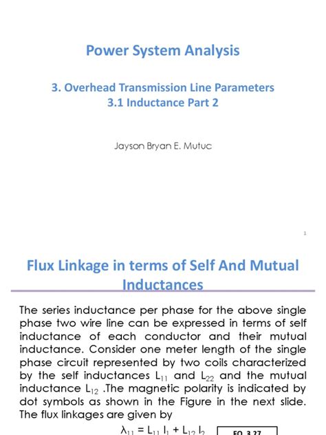 2 2 Xline Parameters Inductance Part 2 Pdf Inductance Electric
