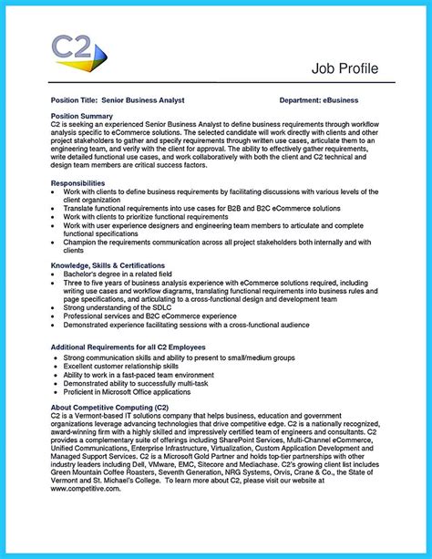 Systems Analyst Job Description Sample Templatevercelapp