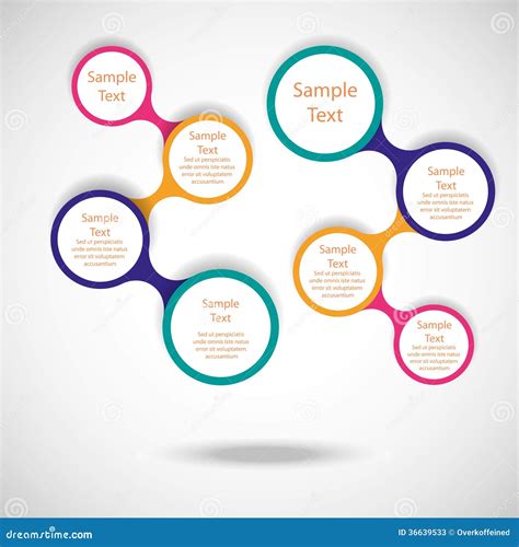 Colorful Round Diagram Infographics Cartoon Vector CartoonDealer