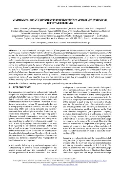 Pdf Minimum Collisions Assignment In Interdependent Networked Systems