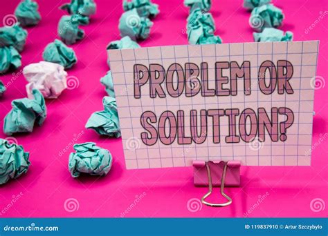 conceptual hand writing showing problem or solution question business