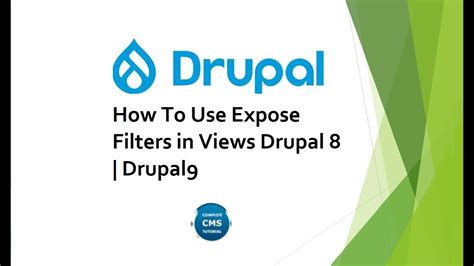 how to use expose filters in views drupal 8 drupal 9 youtube