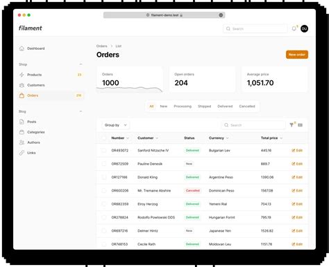 Minimal Theme By Filament Filament
