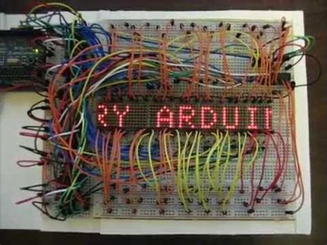 Arduino Scrolling X LED Matrix Exhibition Arduino Forum