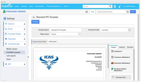 Purchase Orders Apptivo