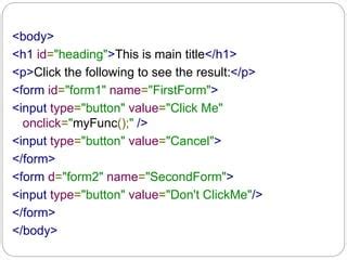 2 Java Script Dom PPT