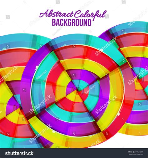 Abstract Colorful Rainbow Curve Background Design Stock Vector Royalty Free 177927617