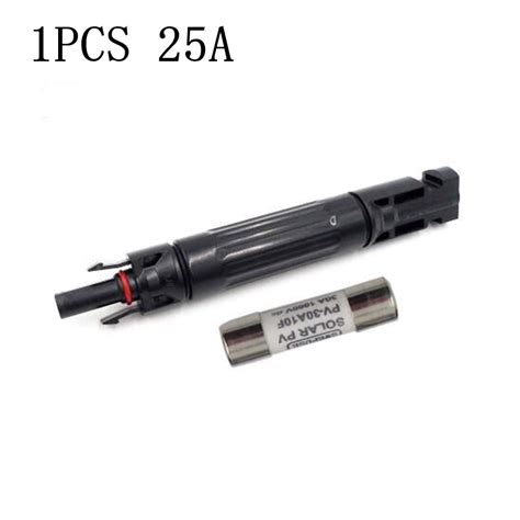 Solar Connector Ip68 1000v Dc M To F Inline Solar Pv Fuse Holder Connector