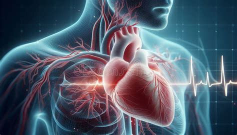 Human Heart And Vascular System Visualization Stock Illustration Illustration Of Research