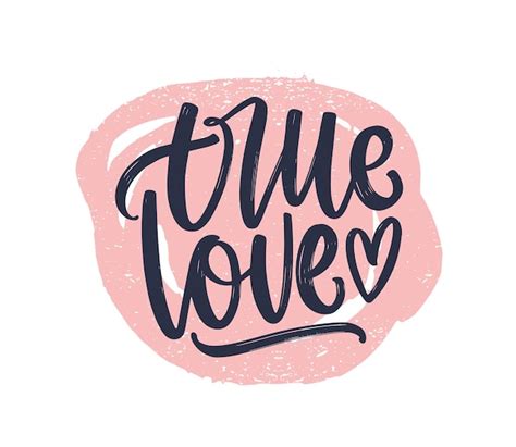 Premium Vector Love Valentine Hand Lettering Vector