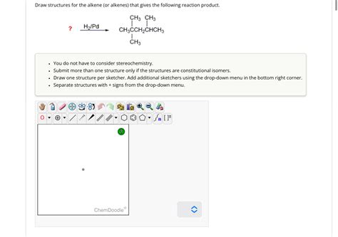 [solved] draw structures for the alkene or alkenes that g