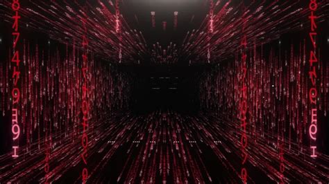 Red Corridor From The Matrix Code Motion Graphics Videohive