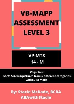 VB MAPP Level VP M Sorting Categories By ABAwithStacie TPT