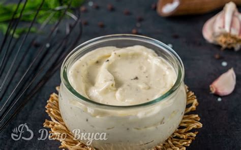 Чесночный соус Соус из майонеза с чесноком Дело Вкуса