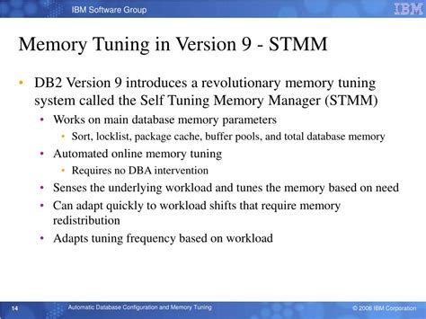 ppt automatic database configuration and memory tuning powerpoint