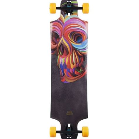 Landyachtz Ten Two Four Skull Deck Flatspot Longboard Shop