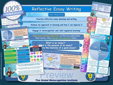 Metacognitive Reflection Essay Writing Toolkit Metacognition