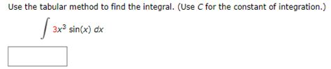 Answered Use The Tabular Method To Find The Bartleby